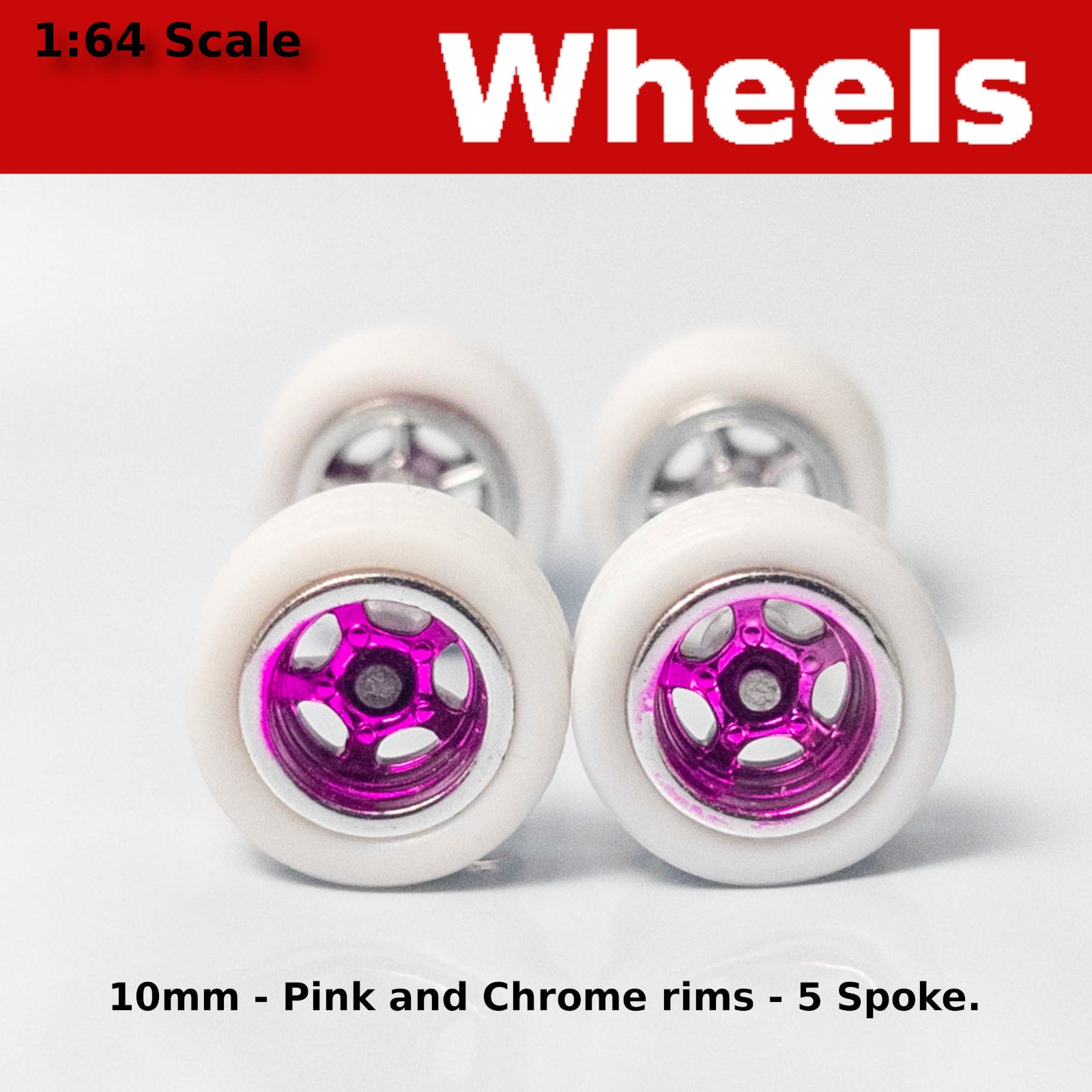 pink chrome wheels